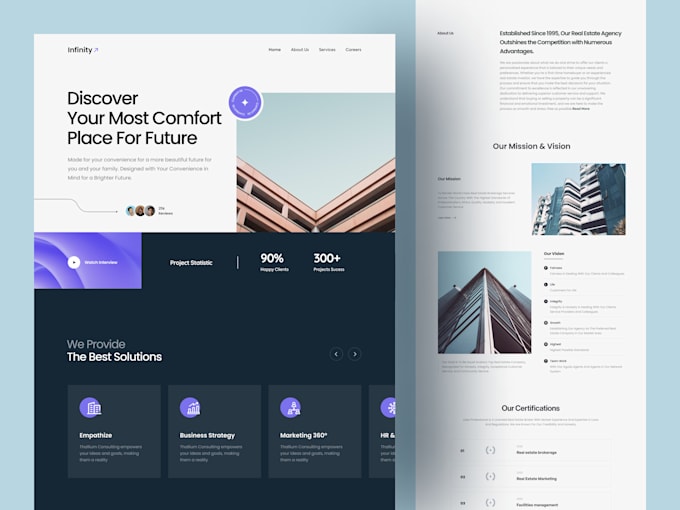 Do website ui design and landing page uiux design in figma by Designtent90 | Fiverr