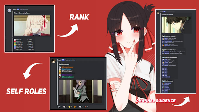 Setup a fully custom discord server for you by Takuri_ | Fiverr