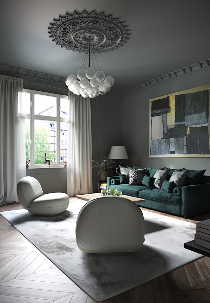 Do interior design, planning and realistic 3d rendering by Olena_mak | Fiverr