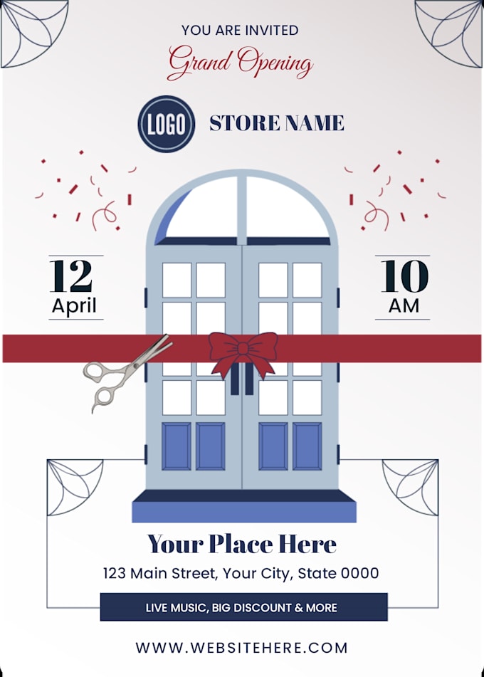 Creat flyers for book bakeries, grand opening by Bachapartyvlog | Fiverr