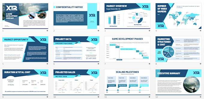 Design master template for powerpoint or google slide by Writer_samia ...