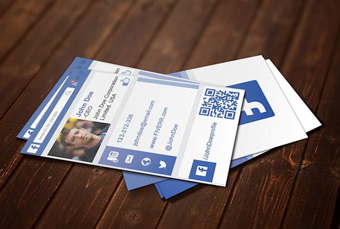 Design facebook business card by Ani_designs | Fiverr