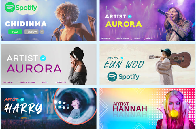 Design eye catching spotify artist banner by Saad_graphics92 | Fiverr