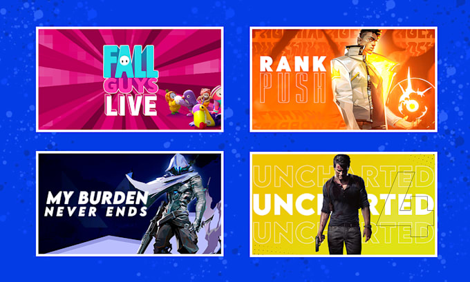 Design you a simple gaming thumbnail by Abishek_7 | Fiverr