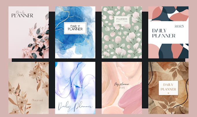 Design custom printable planner, journal notebook cover, and pages by ...
