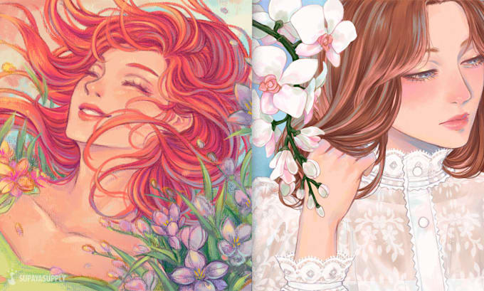 Do amazing detailed anime art illustration by Supayasupply | Fiverr