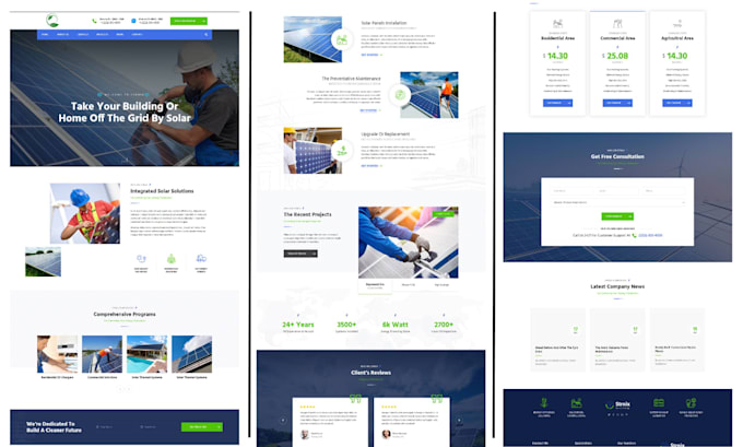 Design solar website that generate leads by Solar_agency | Fiverr