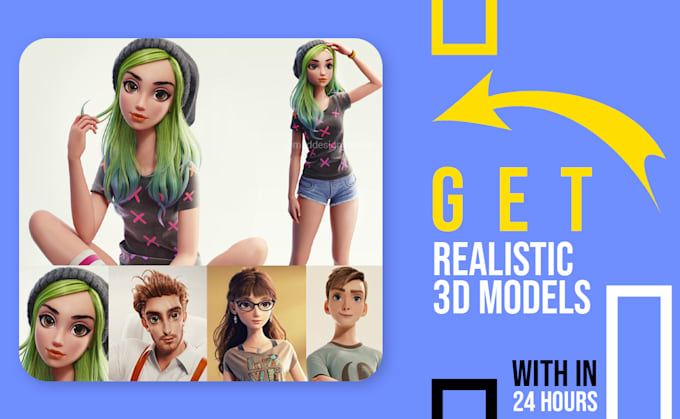 Create 3d realistic model avatar for you in 24hr by Jorjidev96 | Fiverr