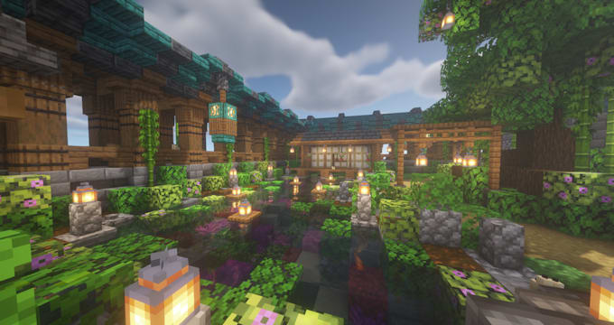 Build japanese style buildings in minecraft by Spacielion | Fiverr