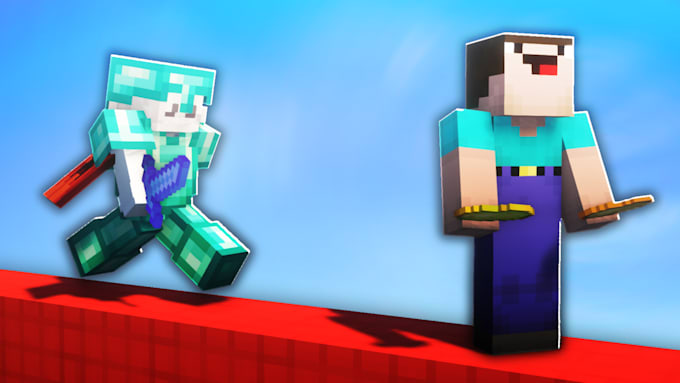 Create minecraft thumbnails on hypixel, hive, bedrock by Xealah | Fiverr