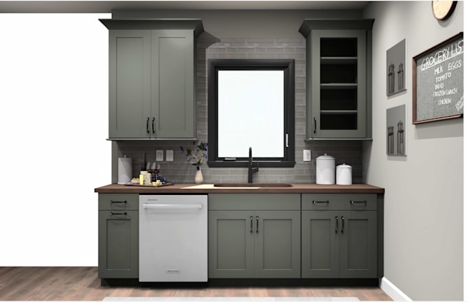 Design your 2d kitchen bathroom and 3d render in 2020 design by Angeljustdesign | Fiverr