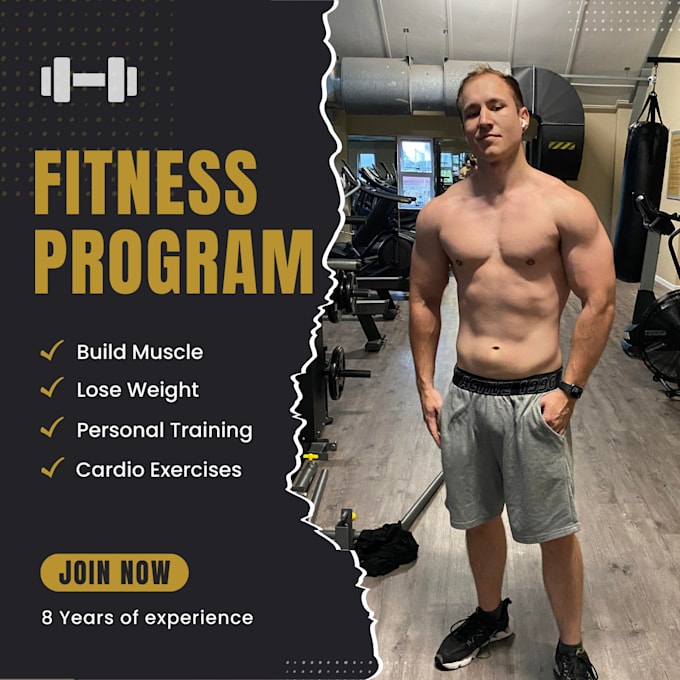 Create a fully customized fitness program by Jono123flyfi | Fiverr