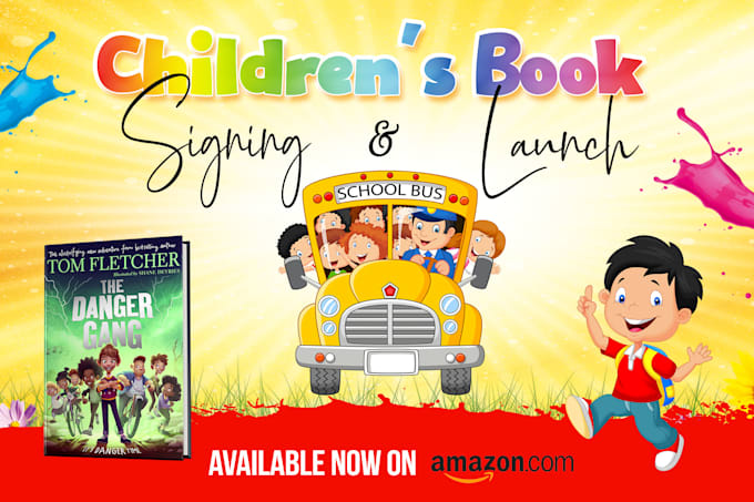 Design eye catching book signing and release flyer,poster by ...