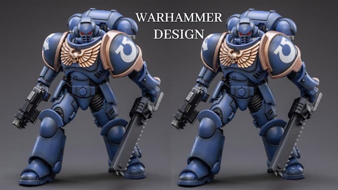 Paint your warhammer 40k, dnd miniatures, sculpt 3d model of miniature ...