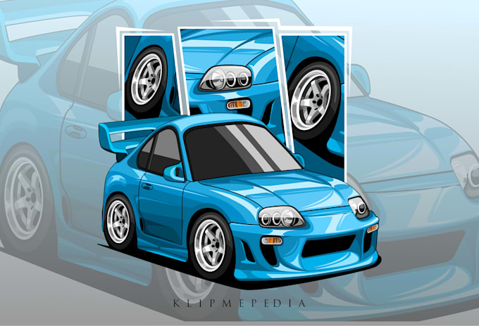 Make your car into a mini car cartoon by Klipmepedia | Fiverr