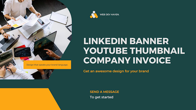 Design your linkedin banner, youtube thumbnail, and company invoice by Webdev_haven | Fiverr