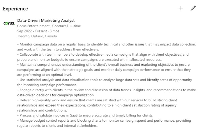 Provide expert content writing, marketing planning, linkedin profiles ...