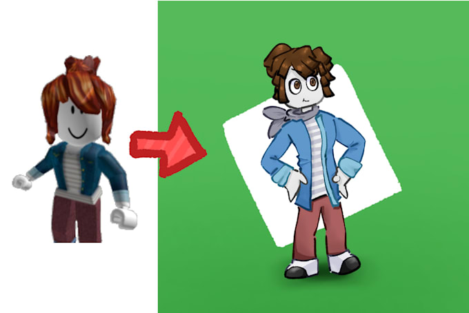 Draw your roblox or minecraft avatar by Madegy | Fiverr