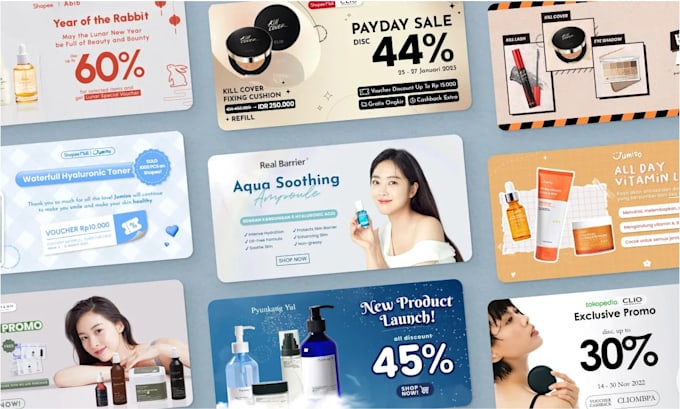 Design digital web banner slider, header for ecommerce website by ...