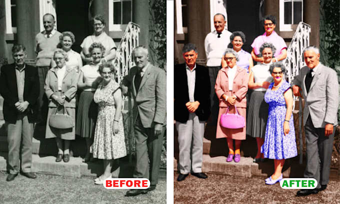 Colorize, restore, enhance your old photo by Sobeat | Fiverr