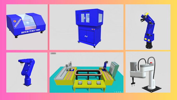 Create 3d modeling for industrial machines and equipment by ...