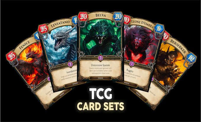 Create a stunning card game design, tcg, ccg, for you by Alebattini ...