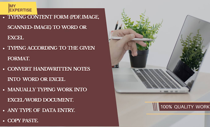 Do document typing, design document, format document, rewrite scanned ...