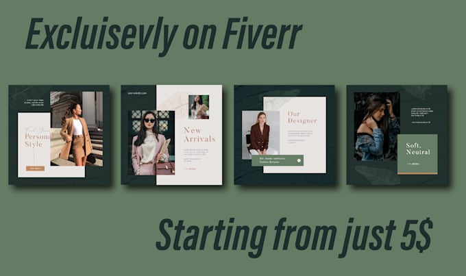 Design social media posts and canva templates by Leena72 | Fiverr