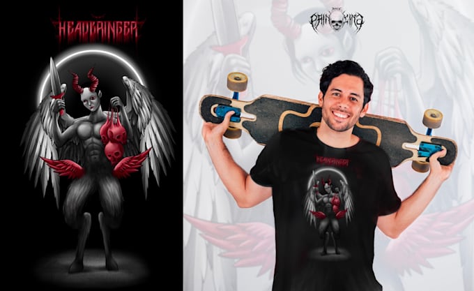 Create detailed dark art tshirt design by Printing_img | Fiverr