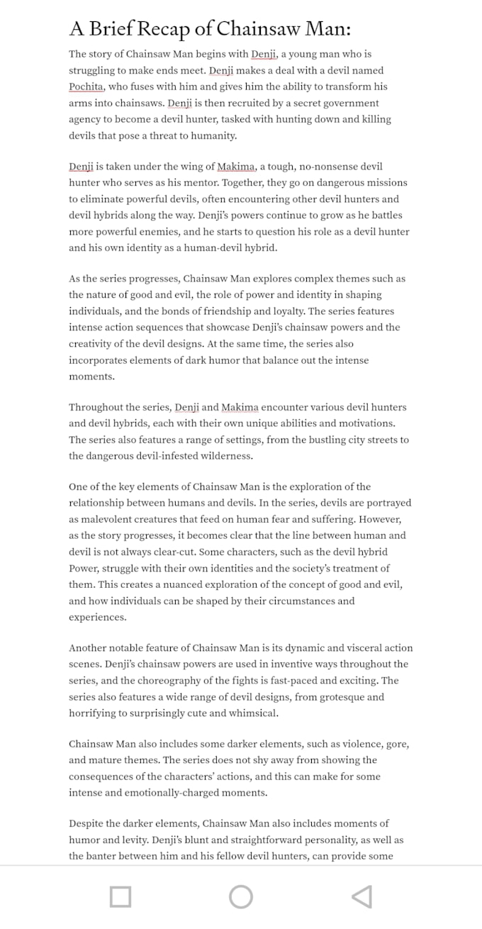 Write anime recap and manga recap scripts by Junemia35 | Fiverr