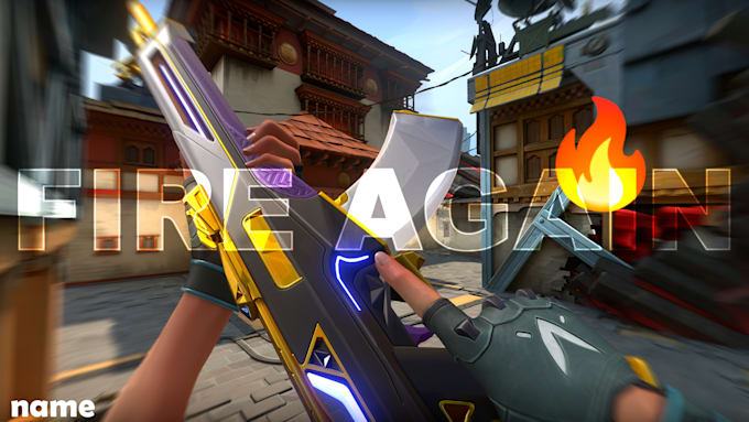 Do a clean valorant thumbnail by Purple256 | Fiverr