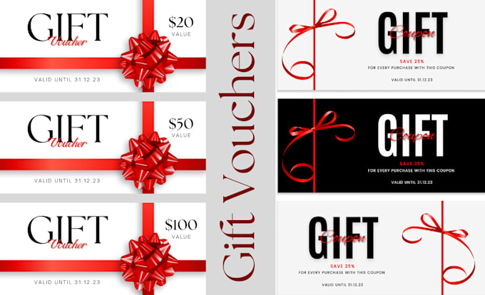 Design gift cards, loyalty cards, insert card, vouchers and coupons by ...