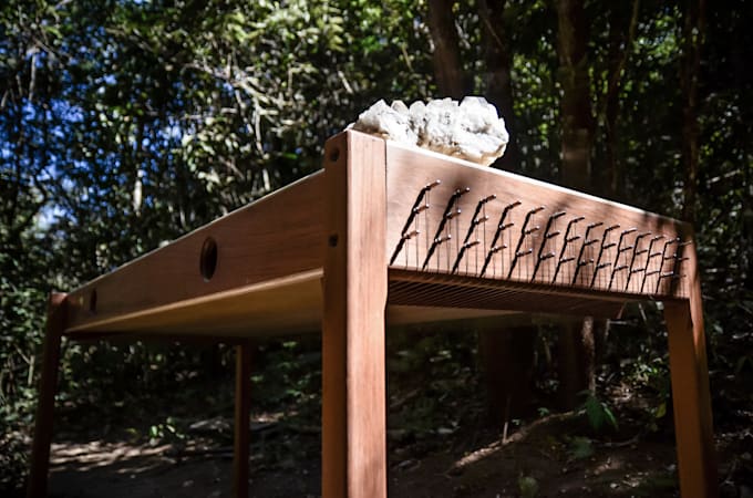 Record the sound of the incredible monochord table for you by Thomazaye ...