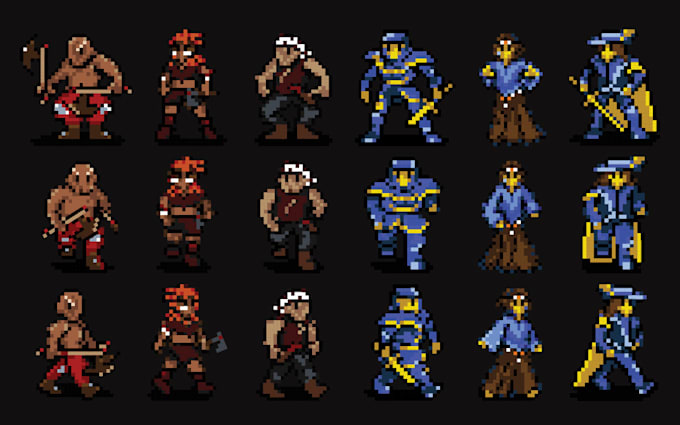 Craft custom sprites for your video game by Beekinddesign | Fiverr