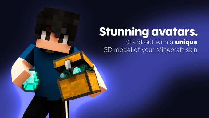 Make a custom 3d minecraft avatar render by Reigarts | Fiverr