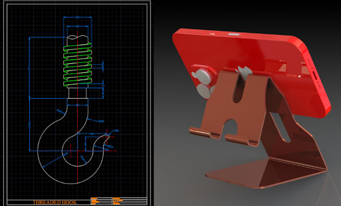 Make 3d printer files, cad models, technical drawings, rendering by ...