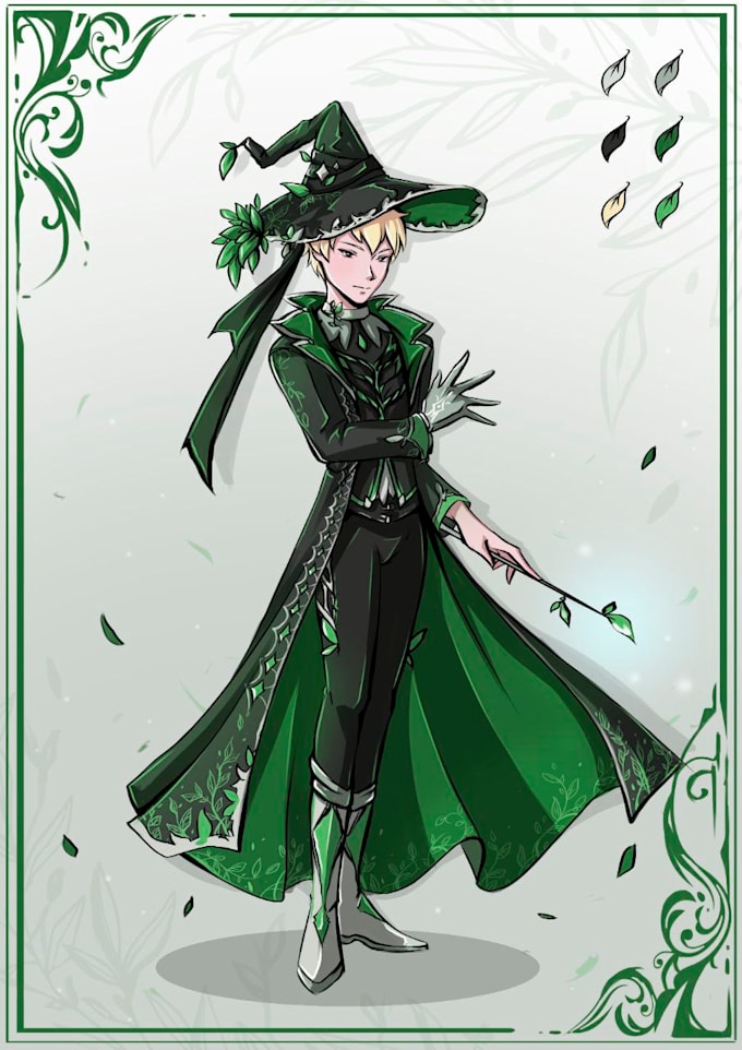 Create original character design in anime style by Glitter_djenna | Fiverr