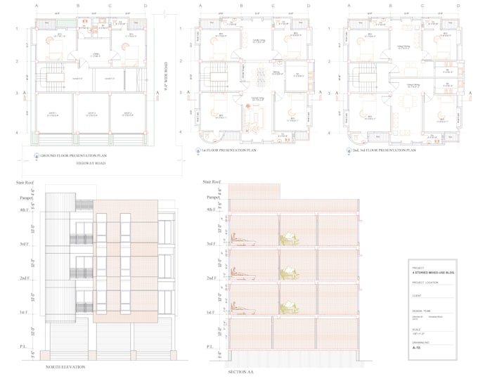 Draft floor plan, raster and redraw blueprints in autocad by ...