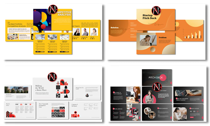 Do branded canva presentations, pitch decks, powerpoint, ppt by Nouren ...