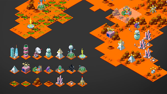 Do 2d isometric map and props by Nikitatmp | Fiverr