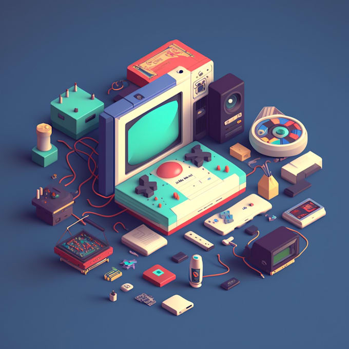 Create for you a 32 bit isometric by Hindinger231 | Fiverr