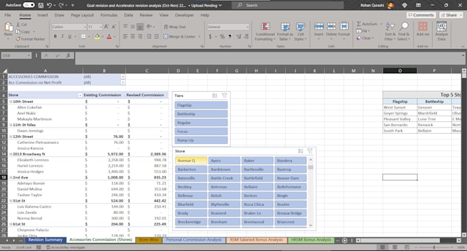 Create a custom excel spreadsheet template or budget planner by Rehan_dev87 | Fiverr