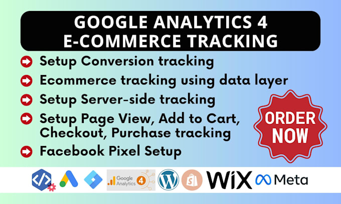 Fix or setup google analytics 4, ecommerce tracking, conversion tracking via gtm by Firojislam ...