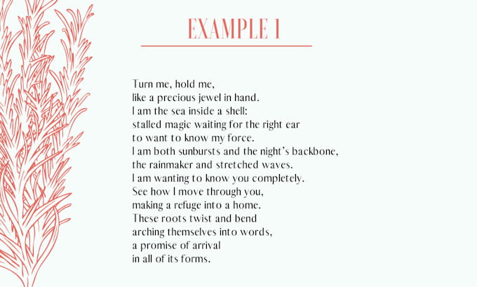 Write a custom poem using any style and theme of your choice by ...