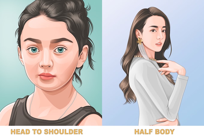 Draw cartoon potrait from your photo by Kartunnesia | Fiverr