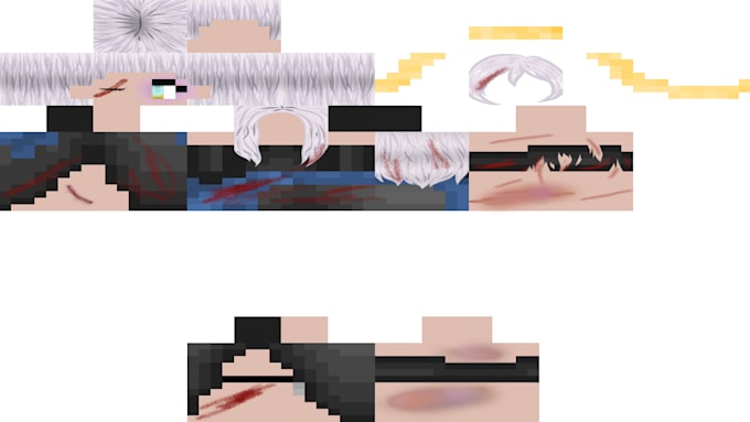 Create hd minecraft skins 2048 x 2048 and above by Aurorakatva | Fiverr