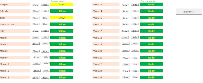 Create an excel organizer to organize your excel sheets by ...
