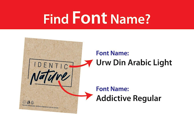 Identify or find the font name perfectly from any image, pdf by Wadud77 ...