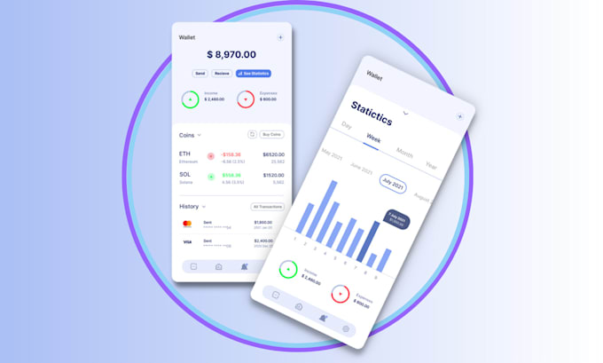 Create unique uiux design for your mobile app by Kreativespot | Fiverr