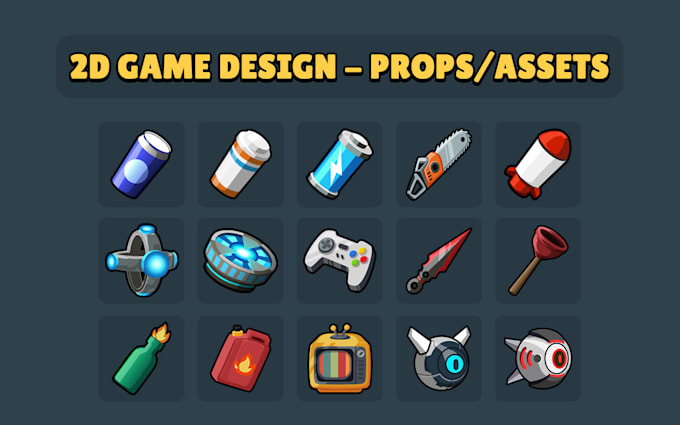 Design 2d game ui, icon, assets for mobile game by Texingvjppro | Fiverr